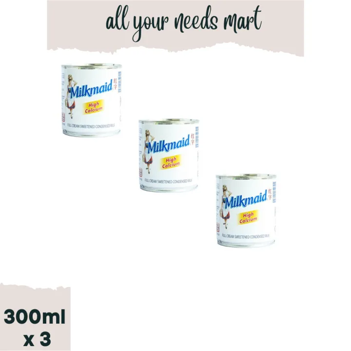 Nestle | Milkmaid Full Cream Sweetened Condensed Milk 300ml x 3 | Lazada PH