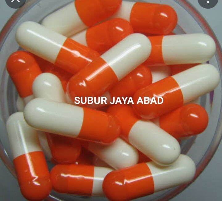 kapsul kosong oren-putih no.0 | Lazada Indonesia