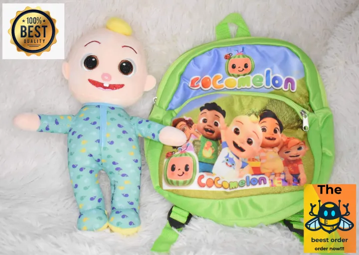jj cocomelon stuff toy and kids bag gift combo | Lazada PH