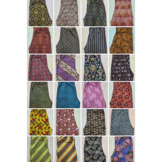 Seluar Palazzo Corak Batik Free size | Lazada