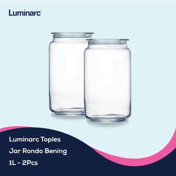 Luminarc Toples/Jar Bening/Clear 1L - 2Pcs | Lazada Indonesia