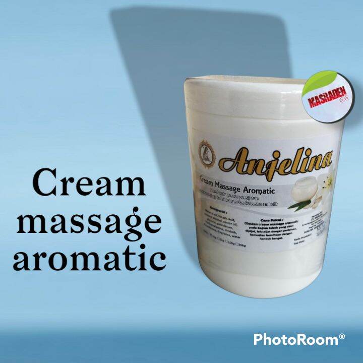 CREAM MASSAGE 1KG AROMATIK 1KG ANJELINA CREAM PIJAT SPA SALON AROMA ...