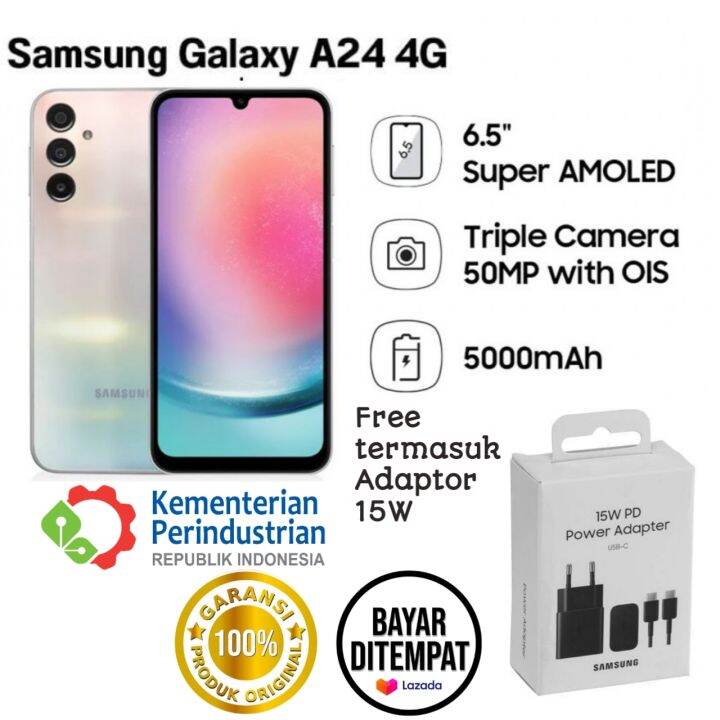 Samsung Galaxy A24 8/128 GB New Garansi Resmi Nasional | Lazada Indonesia