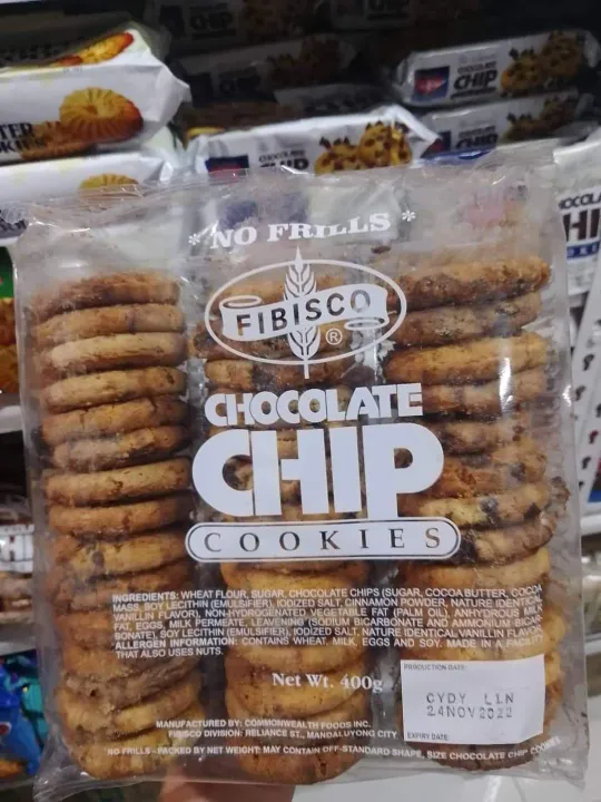 fibisco Chocolate chip cookies 400g no frills BB Nov 24 2022 | Lazada PH