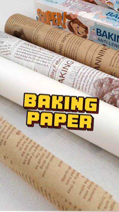 [1 PAK] BAKING PAPER 30 CM Panjang 5 10 M Laminasi 2 Sisi Kertas Alas ...