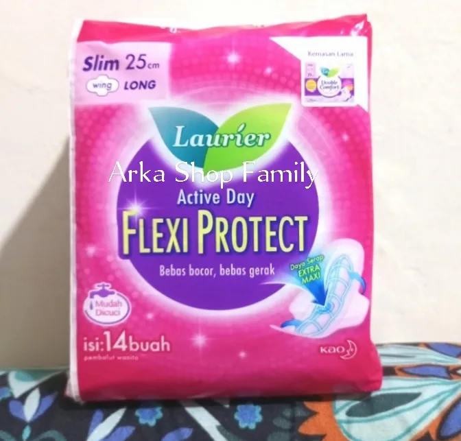 LAURIER Flexi Protect Pembalut Wanita Long Wing 25cm 14s | Lazada Indonesia
