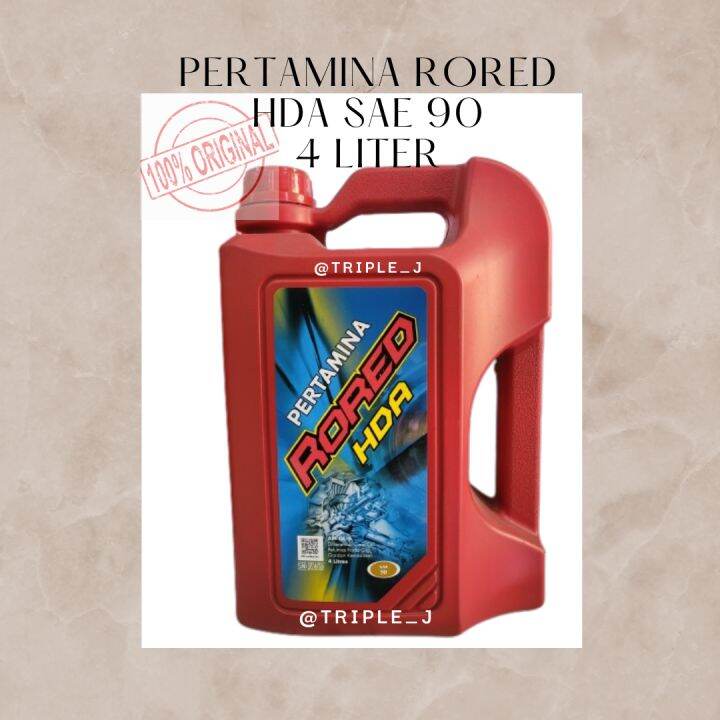 Pertamina Rored HDA sae 90 4Liter | Lazada Indonesia