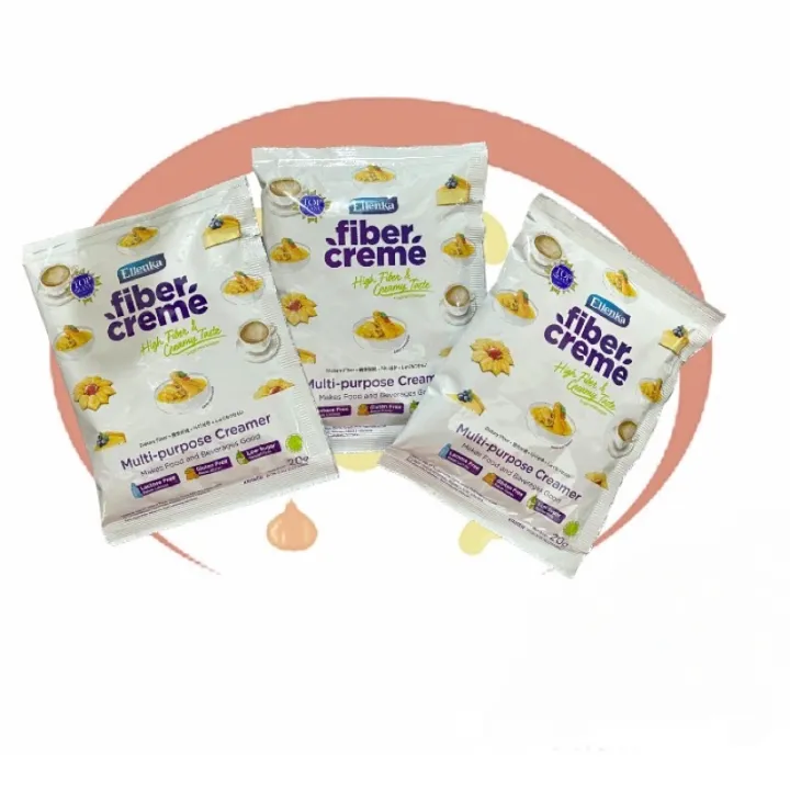 FIBER CREME 20GR 1pcs Ellenka Krimer Creamer Santan Susu High Fiber ...