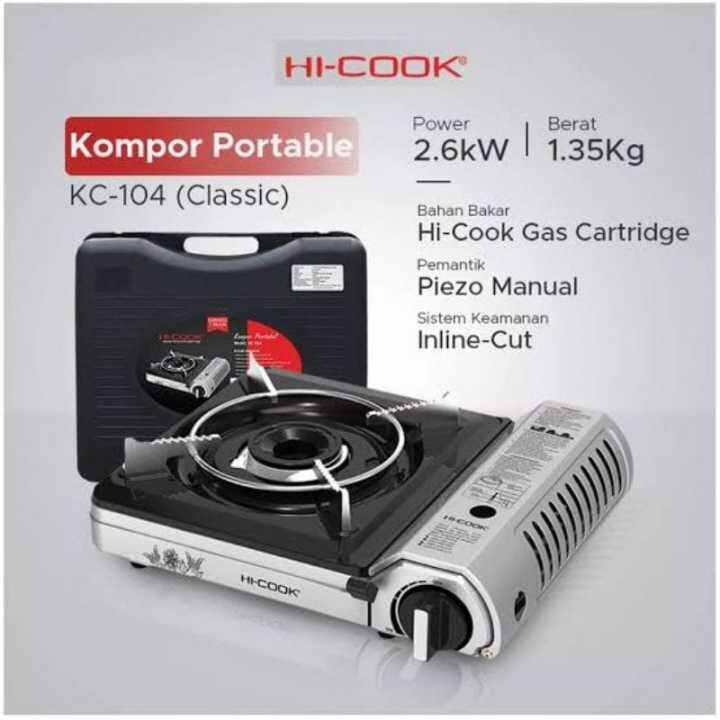 HI-COOK Kompor Gas Portable BBQ Classic KC 104 | Lazada Indonesia