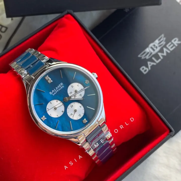 [original] Blamer 8157m Ss 5 Multifunction Women Watch Mother Of Pearl