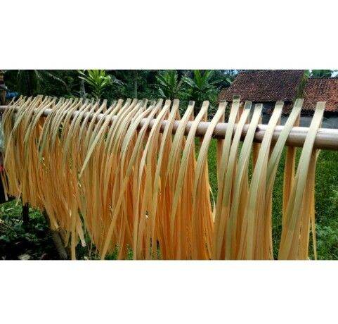 IRATAN BAMBU/BAMBU POTONG TIPIS/BAHAN ANYAMAN /BAMBU KERAJINAN isi 100 ...