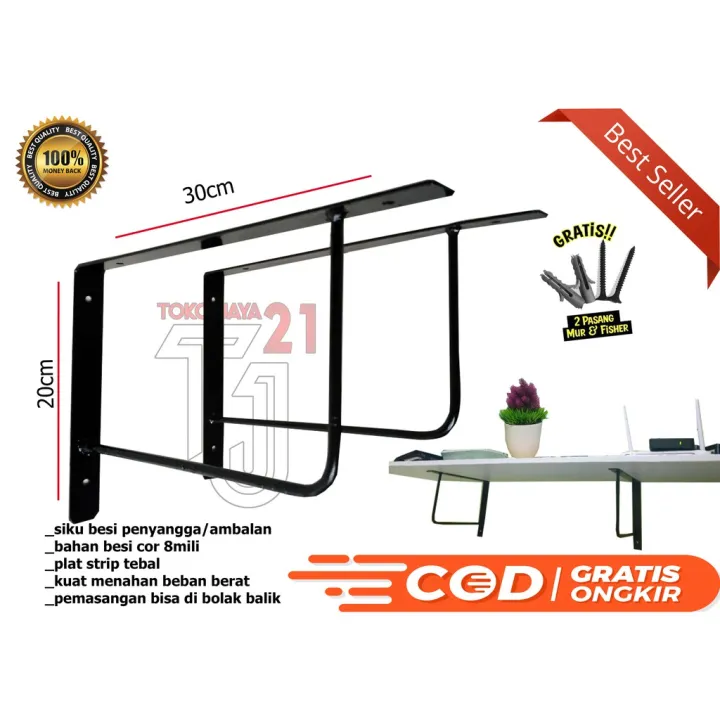 RAK BESI SIKU PENYANGGA TEMPEL DINDING | Lazada Indonesia