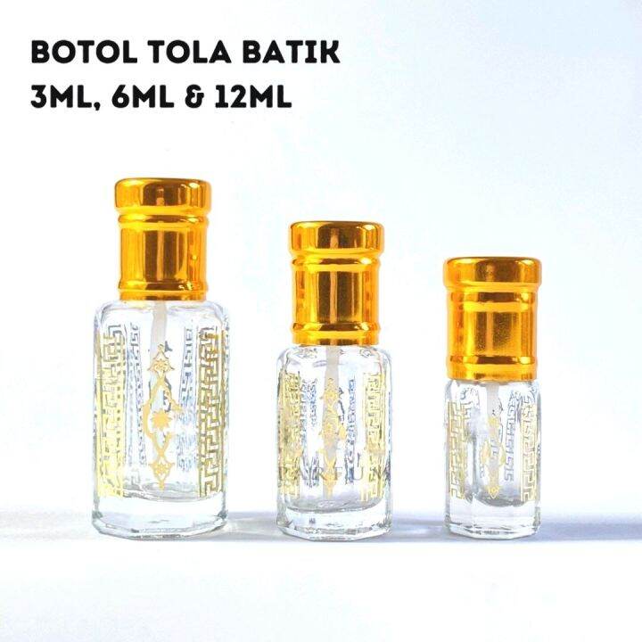 BOTOL TOLA PRINTING HOT STAMPING 12ML - BOTOL ISI ULANG MINYAK WANGI ...