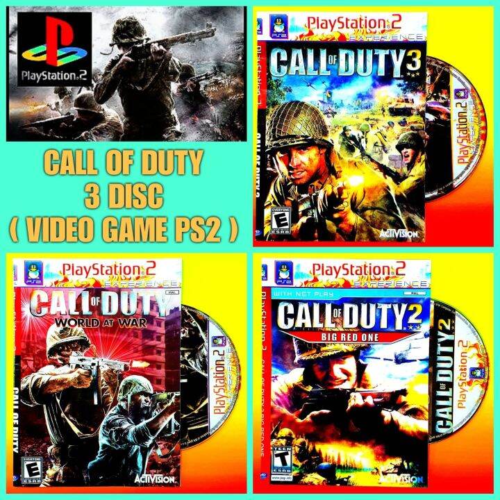 PS2 KASET PS 2 GAME CALL OF DUTY LENGKAP 3 KASET-KASET VIDEO GAME ...