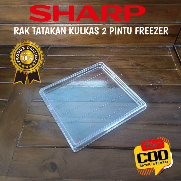 RAK SEKAT RAK TATAKAN KULKAS SHARP 2 PINTU BAGIAN FREZEER PINTU ATAS ...