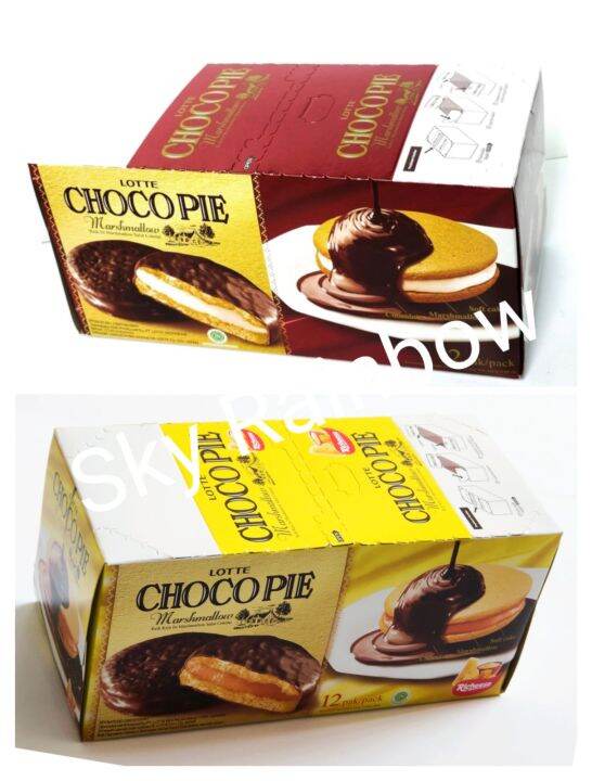 Lotte Choco Pie 1 box isi 12 sachet | Lazada Indonesia