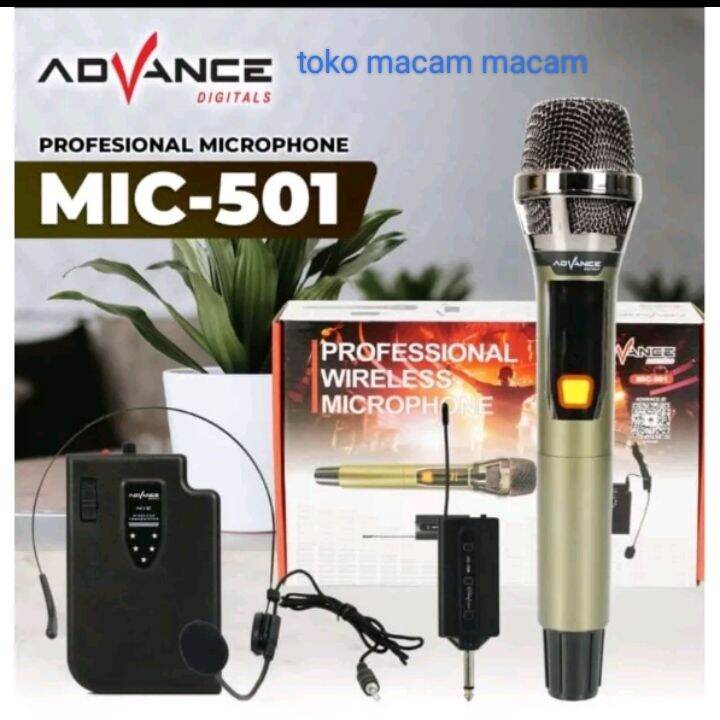 mic wireless advance 501 | Lazada Indonesia