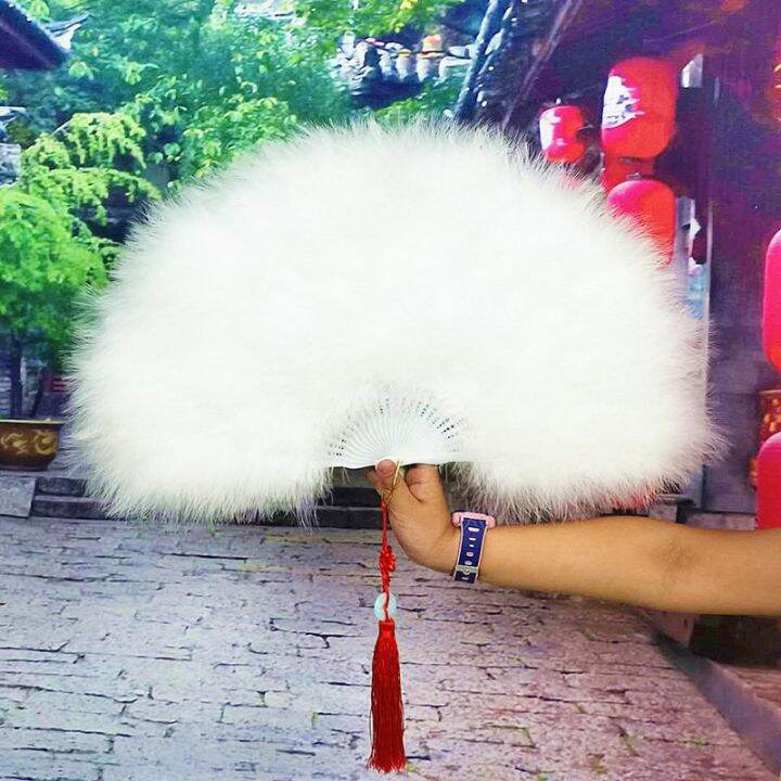 Feather Fan Dance Performance Stage Cheongsam Catwalk Square Dance ...