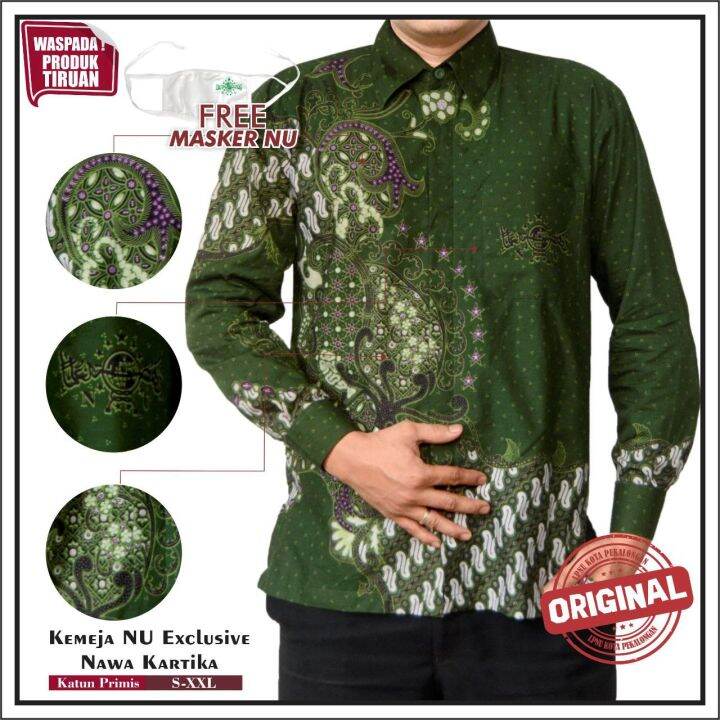 Batik NU Nawaka Kemeja Batik NU Nawaka Kemeja NU Nawaka Batik NU ...