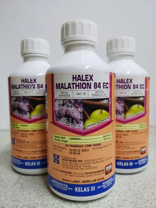 Halex Malathion 84EC (malaxion 84)1L /Racun Serangga/malathion 84%/Koya,Lalat Buah,Lalat,Lipas ...