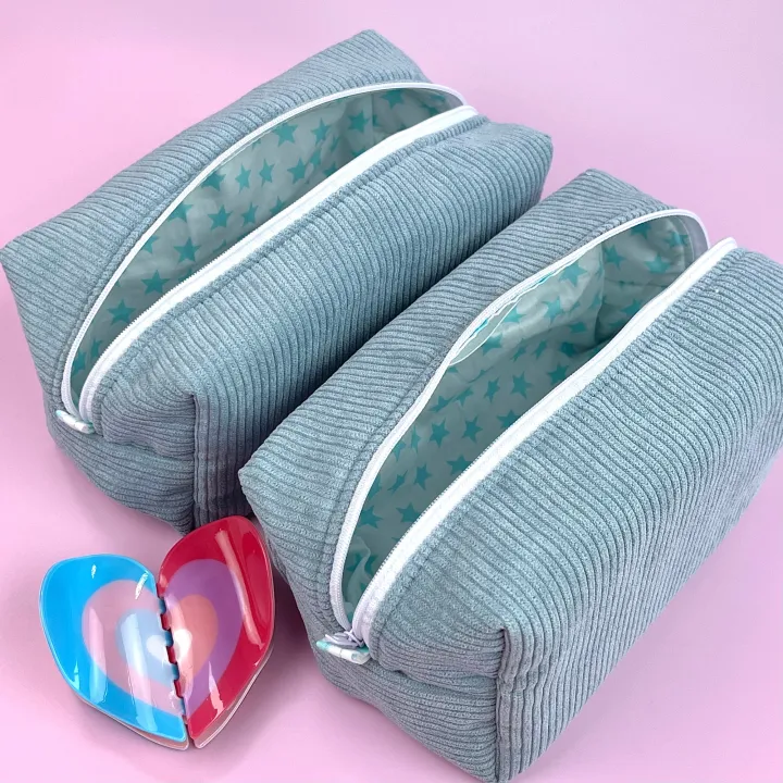 Starly Sky Corduroy Pouch - Pamela.pixie | กระเป๋าเครื่องสำอางค์ผ้า | Lazada.co.th