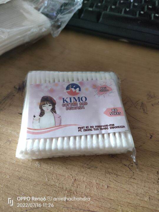 Cotton Bud Kimo/Korek kuping isi 100pcs/Cotton Bud Dewasa | Lazada Indonesia