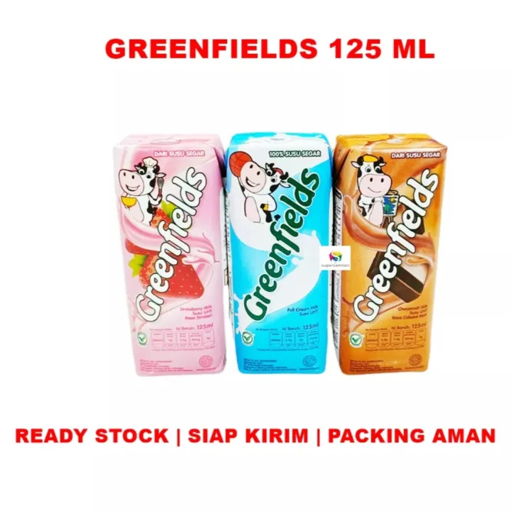 SUSU UHT GREENFIELDS green felds minuman 1 kardus isi 40 rasa full ...