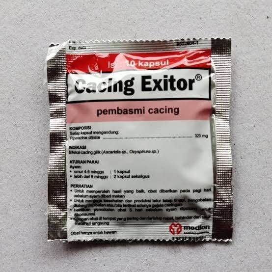cacing exitor 2 bungkus by medion pembasmi cacing ayam - obat cacing ...
