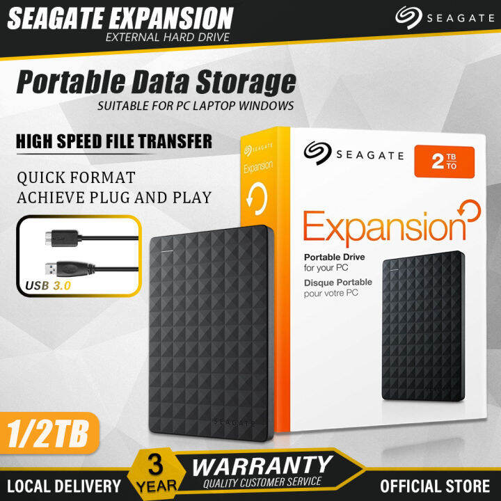 Seagate Expansion HDD Drive Disk 1TB/2TB USB3.0 External HDD 2.5 ...