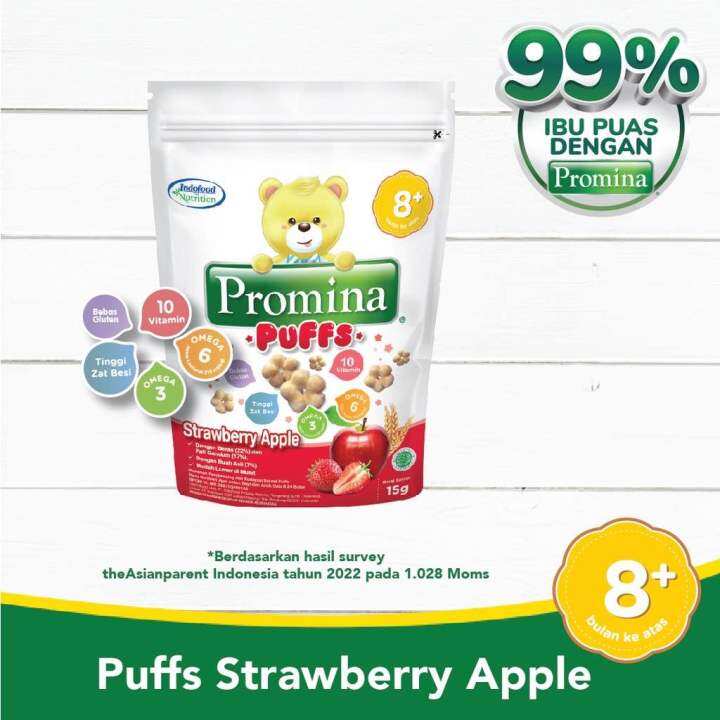 Promina puffs strawberry apel 15 gr | Lazada Indonesia