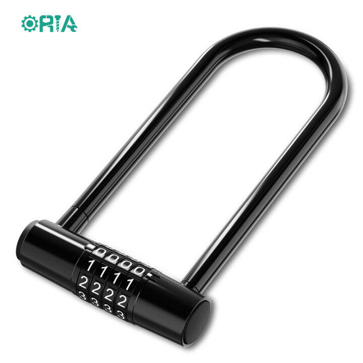 ORIA 4 Digit Combination Padlock 185mm Heavy Duty Lock Easy to Operate ...