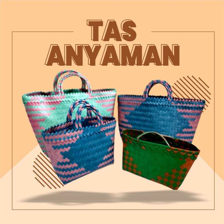 Tas anyaman, tas jadul kepasar, tas plastik jadul, tas jadul | Lazada ...