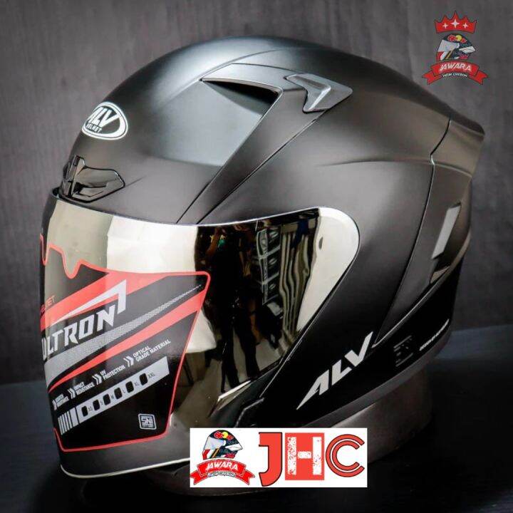HELM ALV ULTRON SOLID WARNA BLACK DOF HELM HALF FACE ORIGINAL ALV ...