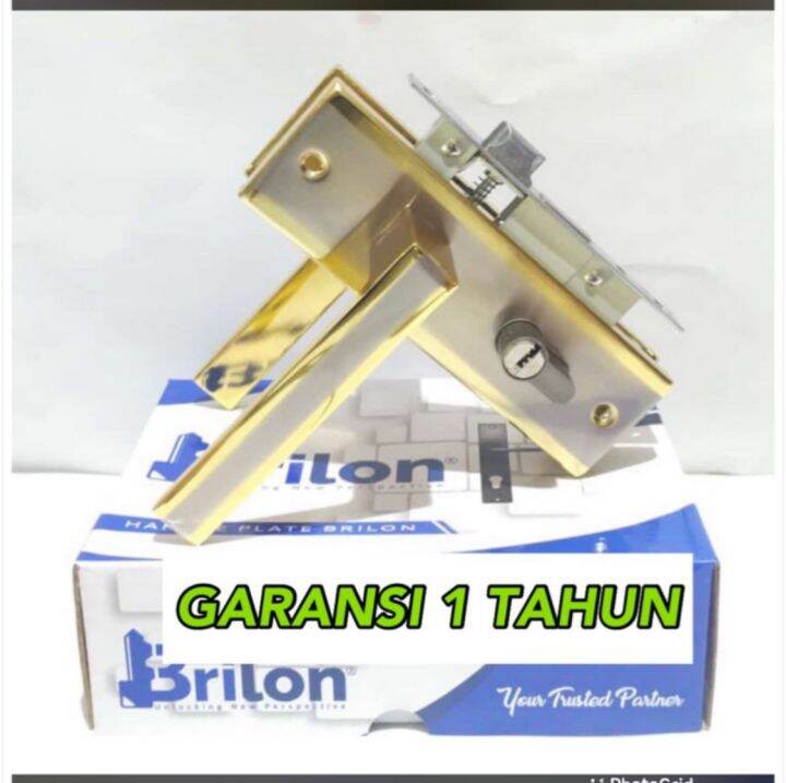 kunci handle pintu set tinggal pasang handle pintu rumah lengkap 1 set ...