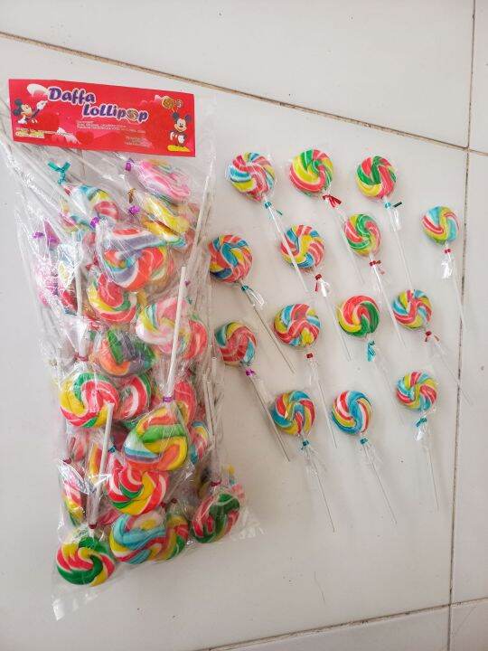 PERMEN LOLLIPOP BULAT MIX LOVE ISI 50 PCS BY DAFFA LOLLIPOP PABRIK ...