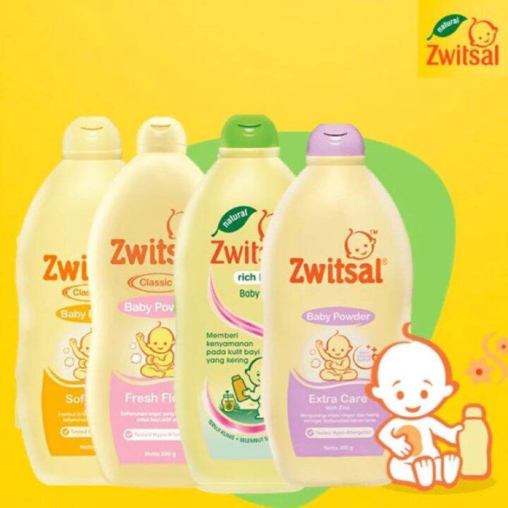 ZWITSAL BABY POWDER 300 gram / bedak bayi zwitsal 300 gram | Lazada ...