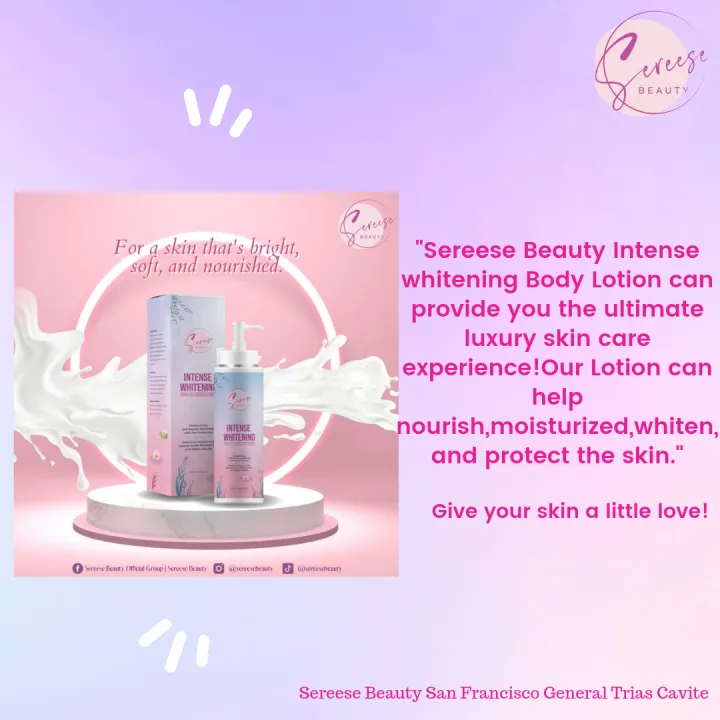 SEREESE BEAUTY INTENSE WHITENING LOTION W/FREEBIE | Lazada PH