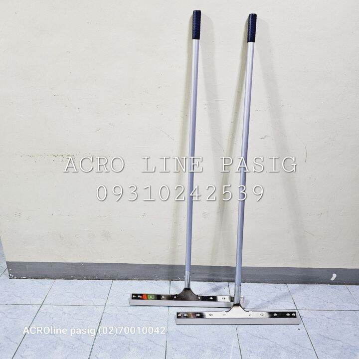 HEAVY DUTY FLOOR SQUEEGEE 30" (1PC) STEEL HANDLE 5ft long | Lazada PH