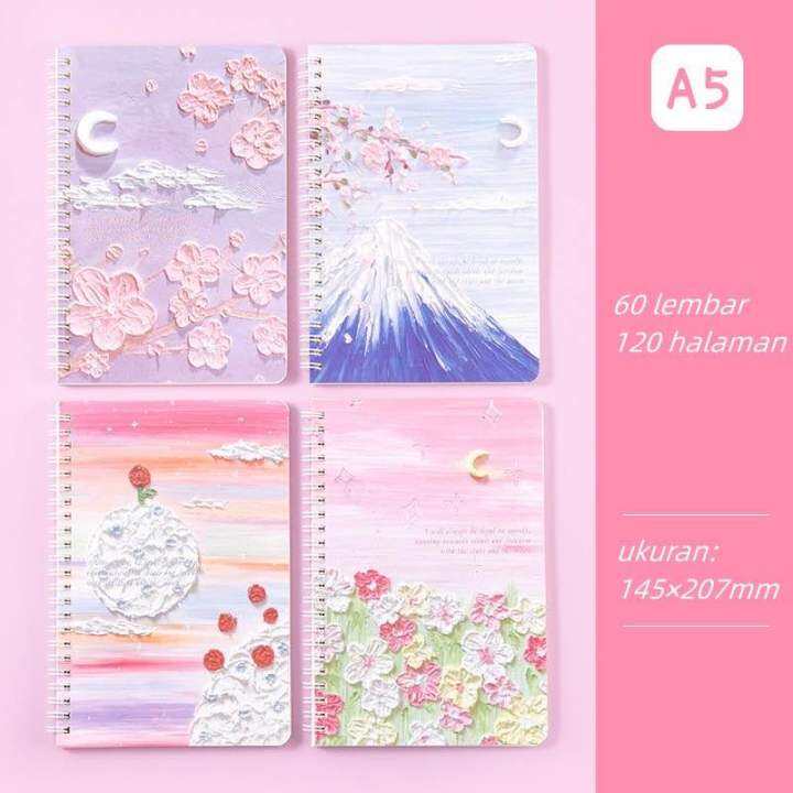 Buku Tulis A5 /Notebook A5/Buku Tulis Sekolah isi 60 lembar | Lazada ...
