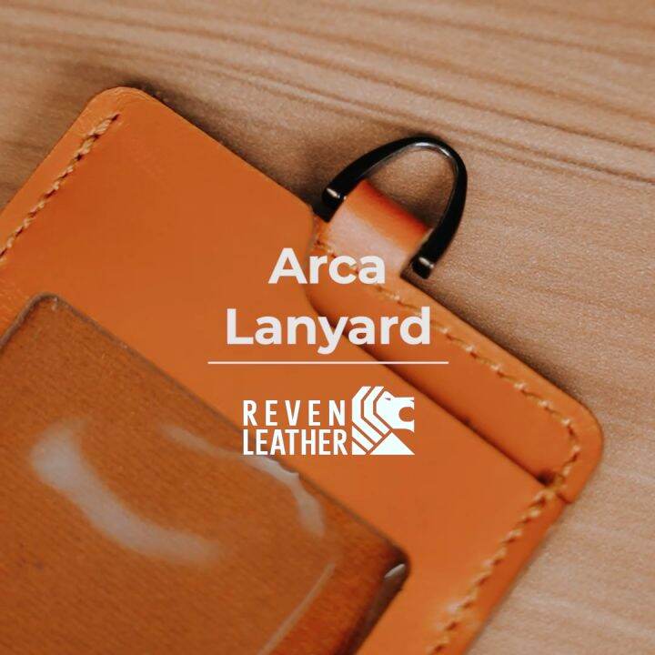 Reven Leather - ID Card Arca Landyard ID CARD HOLDER NAME TAG KULIT ...