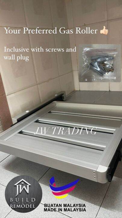 Heavy Duty Kitchen Cabinet Aluminium Gas Cylinder Roller Slide / Gas ...