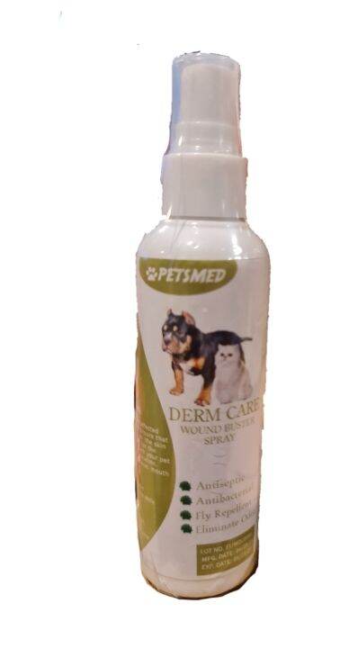 Petsmed DERM CARE Wound Buster Spray for Dogs and Cats 120mL | Lazada PH