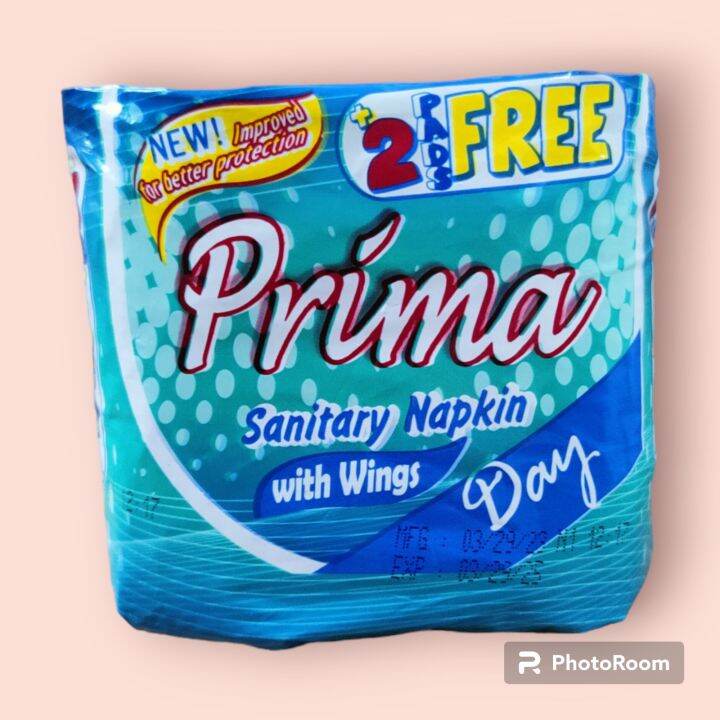PRIMA Sanitary Napkin w/wings by day 8+2pads | Lazada PH