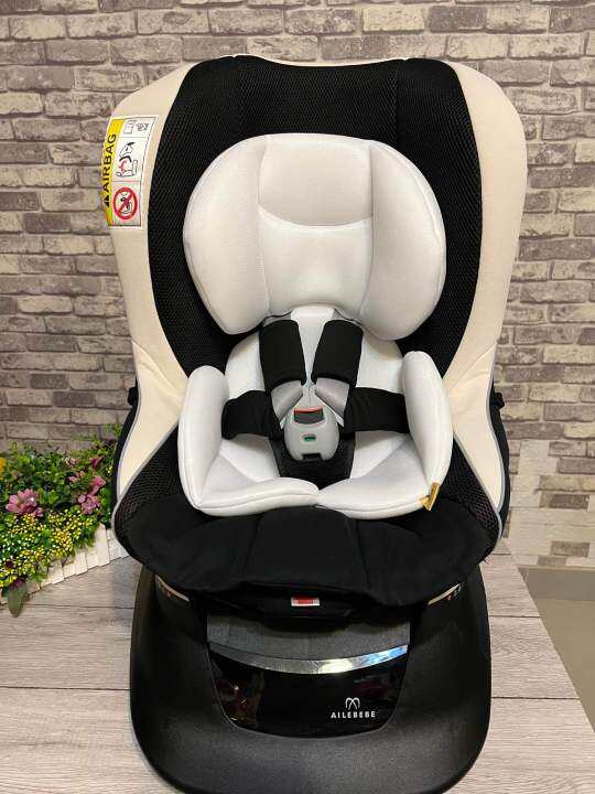คาร์ซีท Ailebebe รุ่น Kurutto NT Premium สีดำครีมพร้อมซัพพอร์ต | Lazada.co.th
