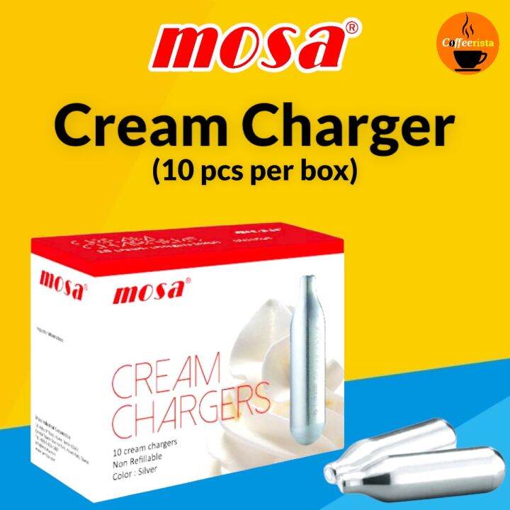 Mosa Cream Charger N20 Whipped Cream Charger (10pcs per box) | Lazada PH
