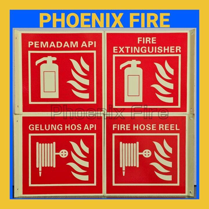 ALUMINIUM LUMINOUS SIGNAGE FIRE EXTINGUISHER 3D 3 DIMENSIONS | Lazada