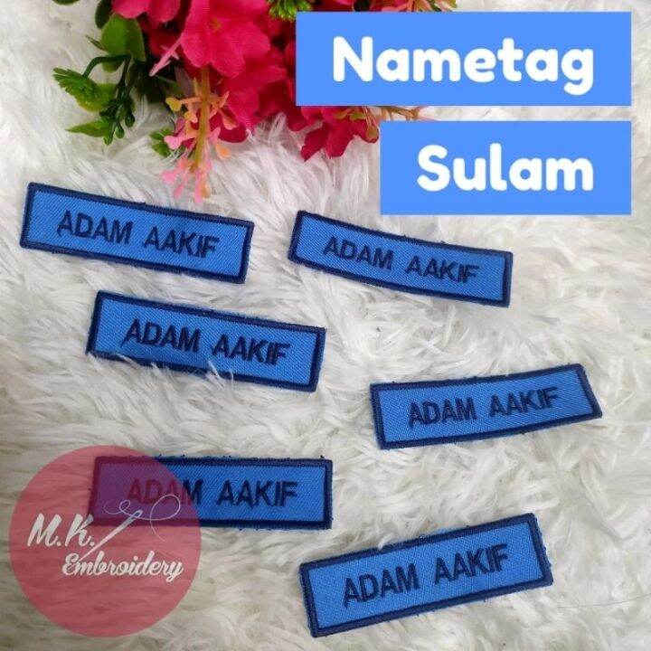 Nametag Sulam Sekolah dan Badan Beruniform | Lazada