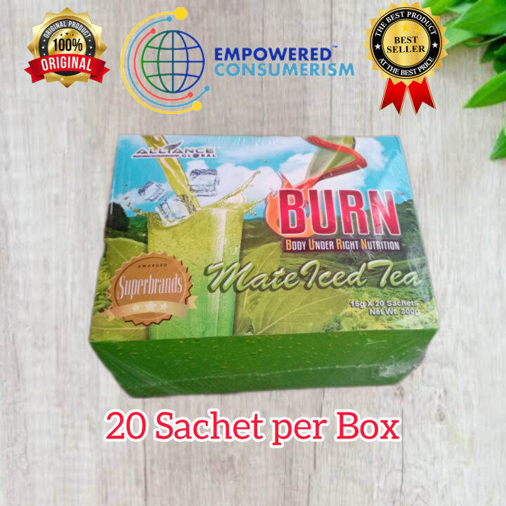Burn Mate Iced Tea 20Sachet per box | Lazada PH