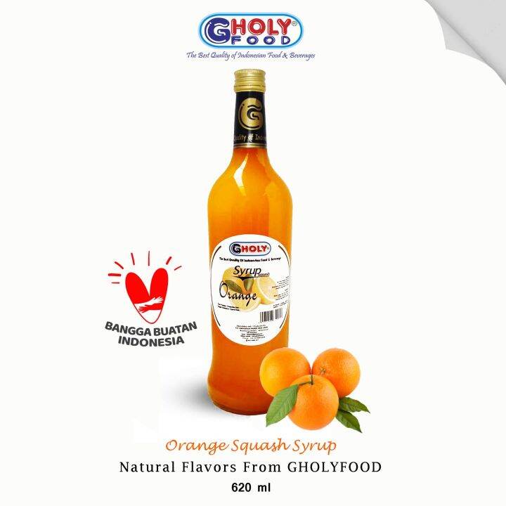 Gholy Syrup Orange Squash/Gholy Sirup Jeruk Squash 620ml | Lazada Indonesia