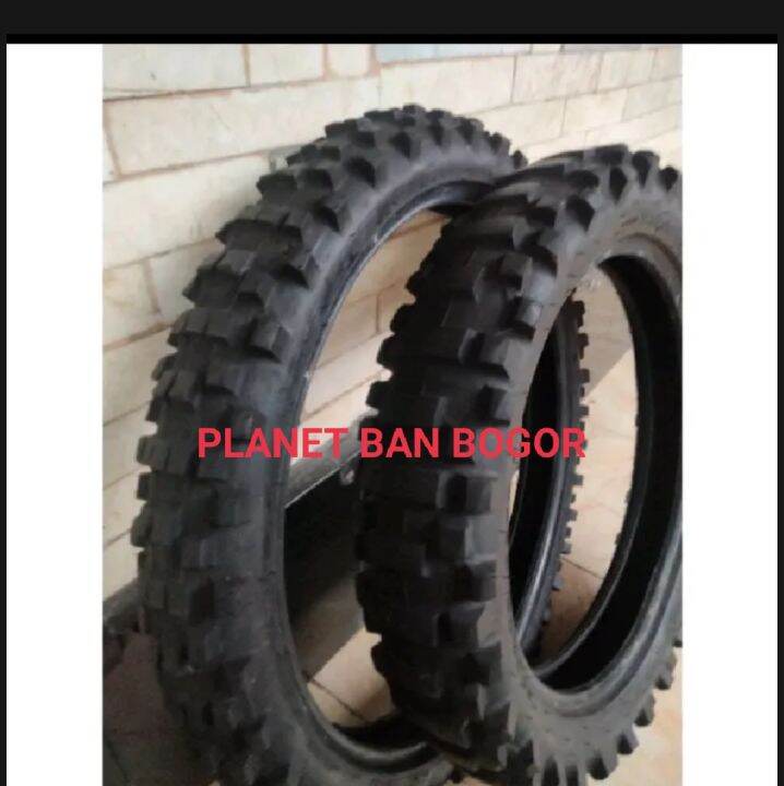 BAN TRAIL SEPASANG UKURAN 90/100-16 & 70/100-19 SECOND | Lazada Indonesia
